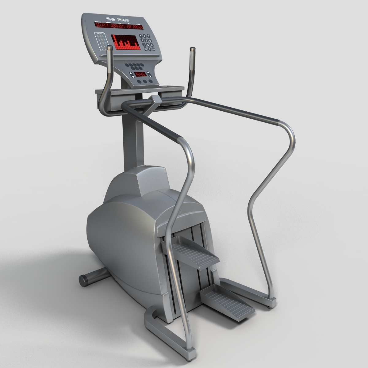 3d cardio gym equipment cycle model