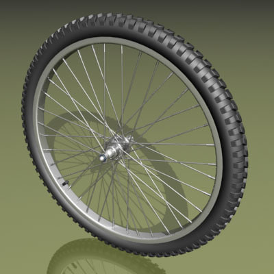 bicycle wheels 3d model