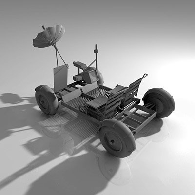 3d model of lunar roving vehicle