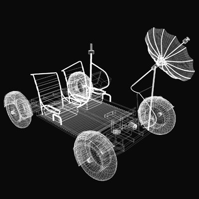 3d model of lunar roving vehicle