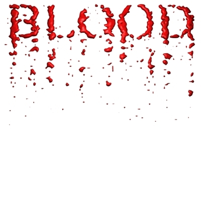 blood title animation 3d model