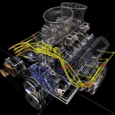 maya american motor v8 engine