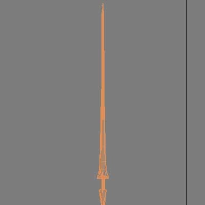 medieval lance 3d model