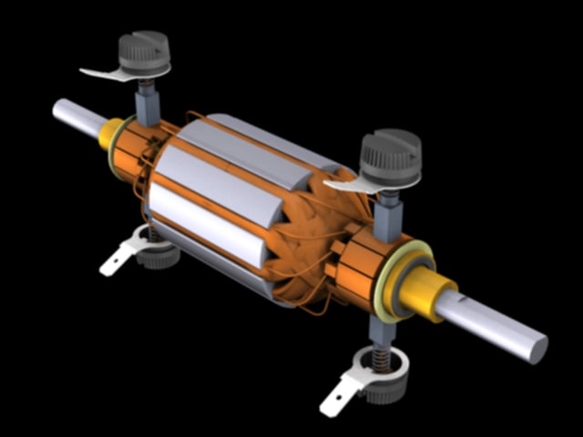 3d dc servo-motor model
