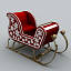 santa sled 3d model