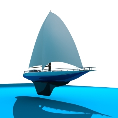 sail boat 3d model