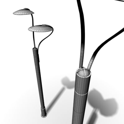 3d model street lamp post