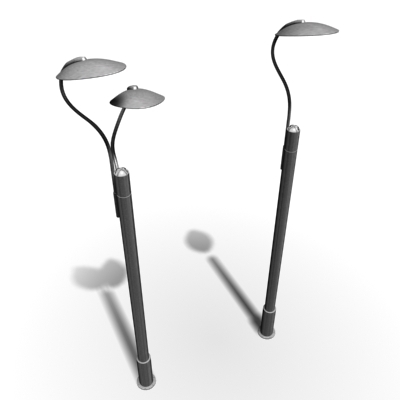 3d model street lamp post