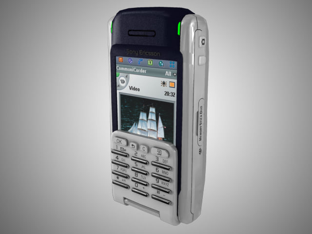 sony ericsson p900 cellphone 3d max