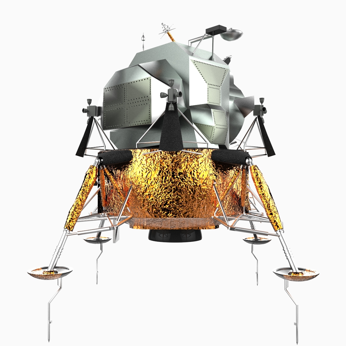 apollo lunar module lander 3d model