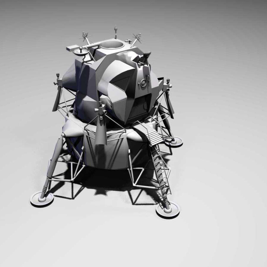apollo lunar module lander 3d model