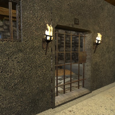 3d massive gladiator training camp model