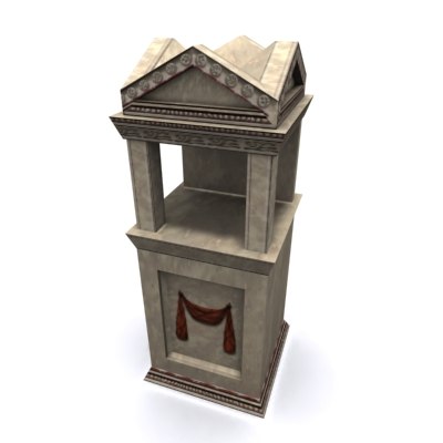 3d massive gladiator training camp model