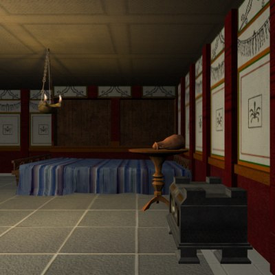 3d massive gladiator training camp model