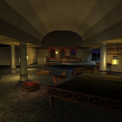 3d massive gladiator training camp model