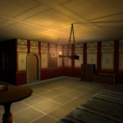 3d massive gladiator training camp model