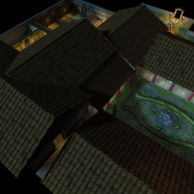 3d massive gladiator training camp model