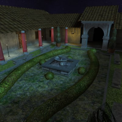 3d massive gladiator training camp model
