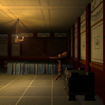 3d massive gladiator training camp model