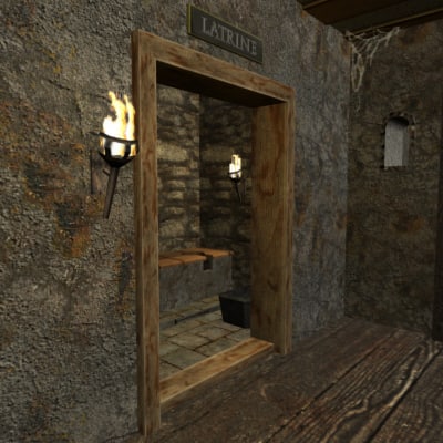 3d massive gladiator training camp model