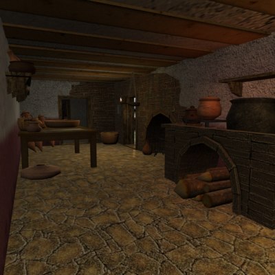 3d massive gladiator training camp model