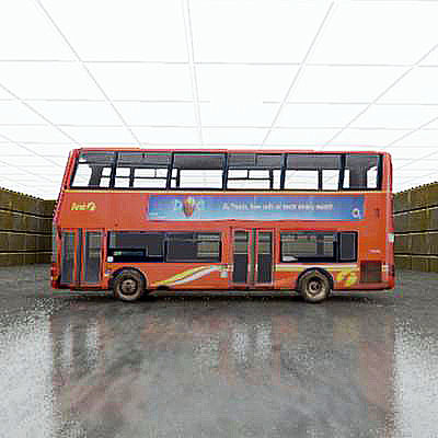 3d london bus model