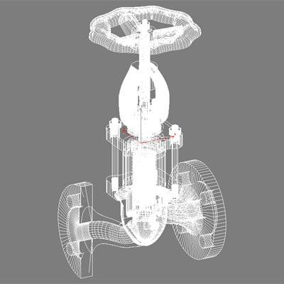 3d model valve bellows sealed globe