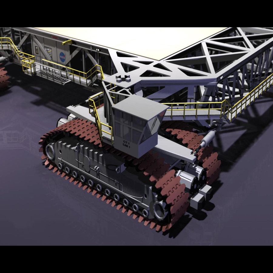 nasa crawler transporter vehicle 3d model