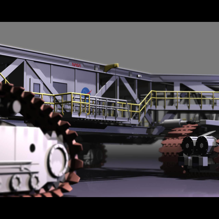 nasa crawler transporter vehicle 3d model