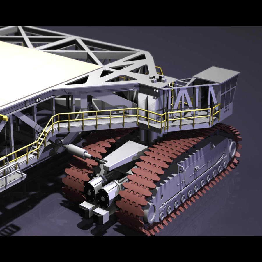 nasa crawler transporter vehicle 3d model
