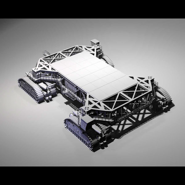 nasa crawler transporter vehicle 3d model