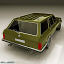 old station wagon car 3d model