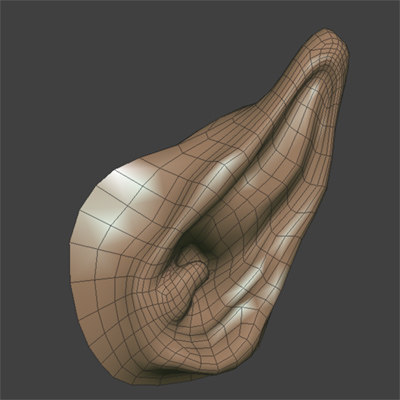 pointy ears 3d model