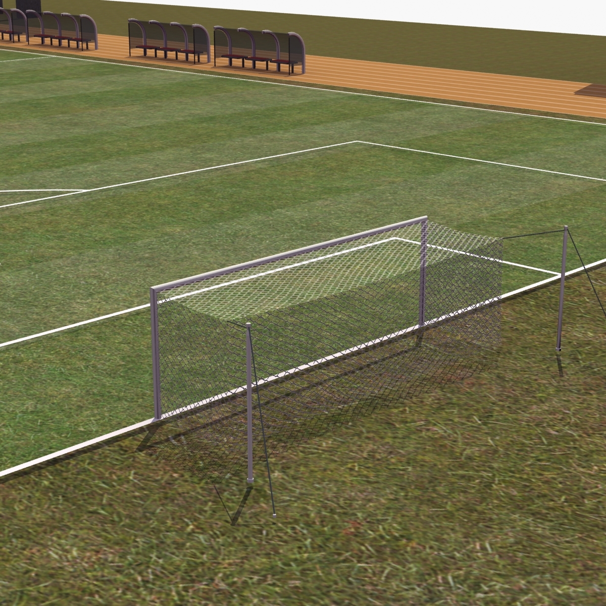 soccer field 3d model