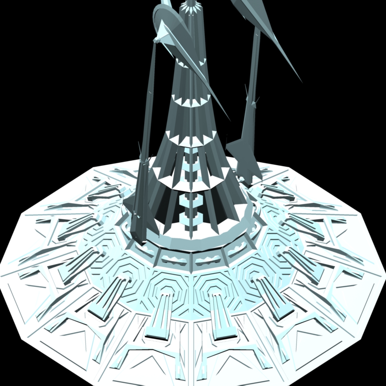 radar sci-fi dish 3d model