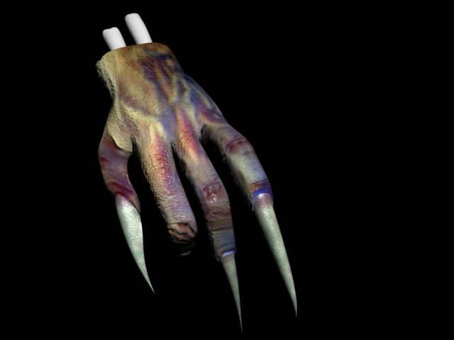 3d vampire hand model