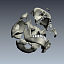 human skull exploding 3d model