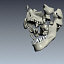 human skull exploding 3d model