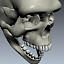 human skull exploding 3d model