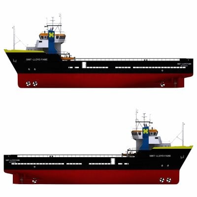 psv platform vessel supplies 3d model