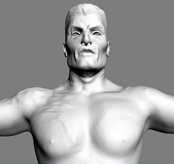 3D модель Фрэнки АКА Scar Normal / Bump map Модели HP / LP - TurboSquid ...