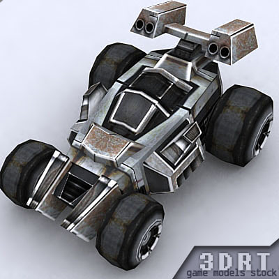 3d model sci-fi jeep