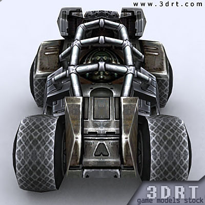3d model sci-fi jeep