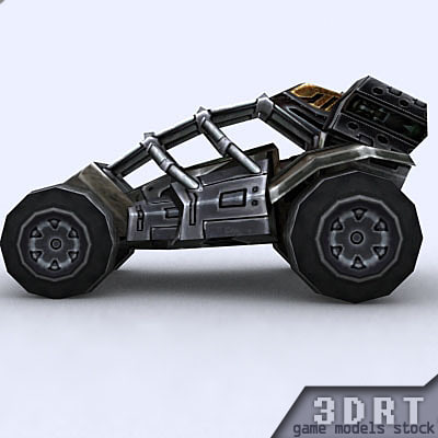 3d model sci-fi jeep