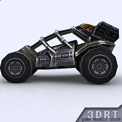3d model sci-fi jeep