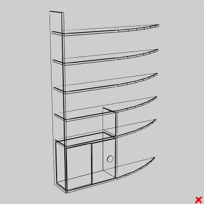 free shelves 3d model