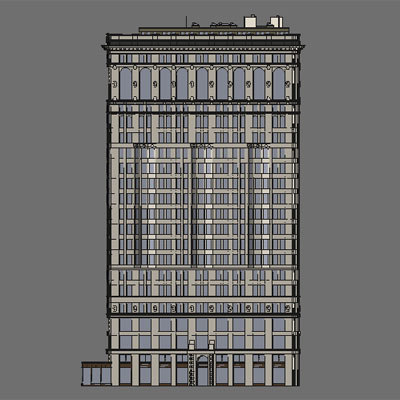 flatiron building 3d model