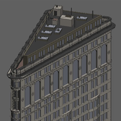 flatiron building 3d model