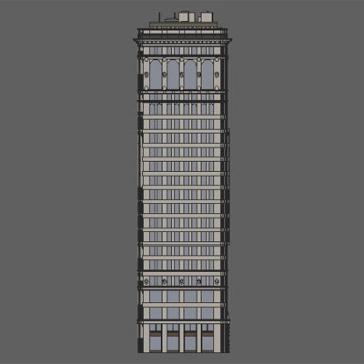 flatiron building 3d model