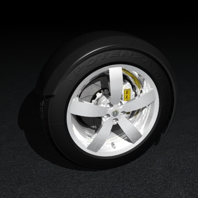 mag wheel 3d max